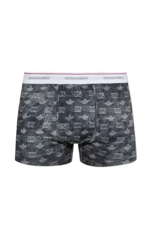 Dsquared2 Monogram Boxer Briefs - Navy Blue