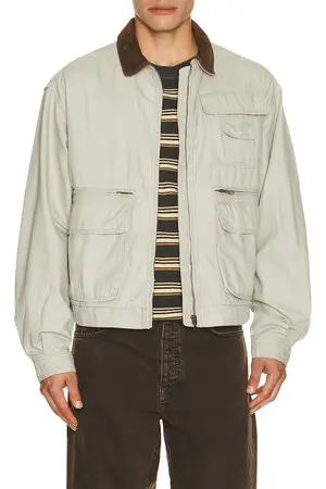 THISISNEVERTHAT Utility Field Jacket In Light Grey - Stone