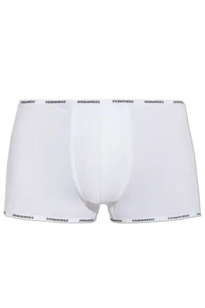 Dsquared2 Cotton Boxers With Logo - White