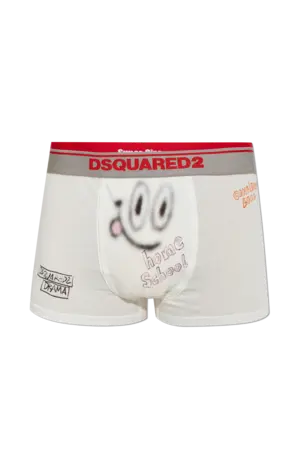 Dsquared2 Boxers With Print - White