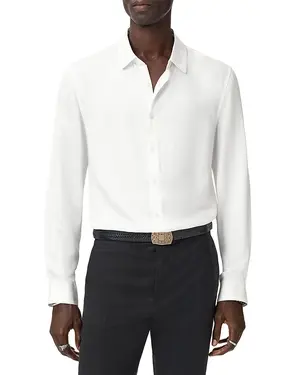 John Varvatos Ross Long Sleeve Button Front Shirt - White