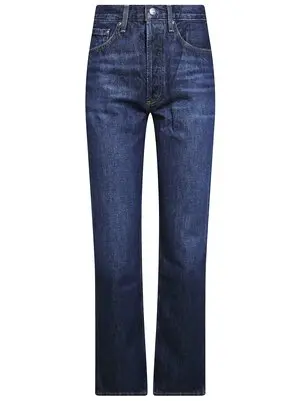AGOLDE Wool High-rise Vintage Straight Jeans - Denim