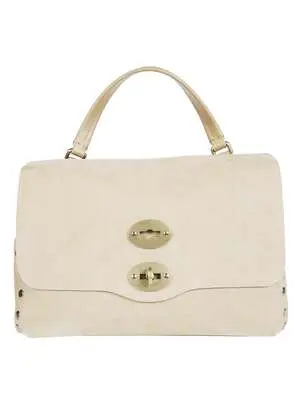 ZANELLATO Postman Jones Nabuk Small Crossbody Bag - Beige