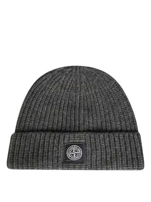 Stone Island Rib-knit Beanie - Grigio