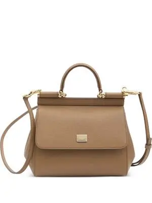 Dolce & Gabbana Dauphine Calfskin Mini Bag - Marrone