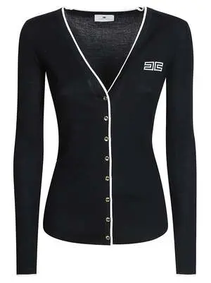 Elisabetta Franchi Fine Knit Sweater - Nero