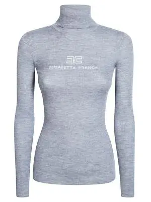 Elisabetta Franchi Tricot Knit Sweater - Grigio
