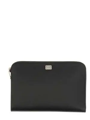 Dolce & Gabbana Leather Pouch - Nero