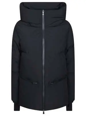Herno Short Two-layer Puffer Jacket - Nero