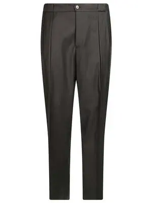 BRIGLIA Flannel Tailored Pants - Marrone