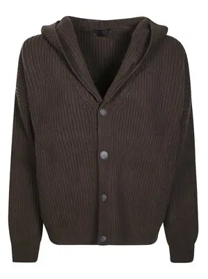 DONDUP Oversized Fisherman-style Cardigan For - Marrone