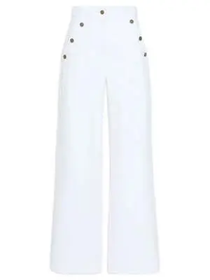Max Mara Garment-treated Cotton Trousers