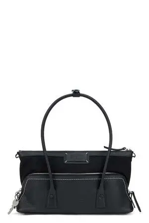 MAISON MARGIELA Leather Shoulder Handbag With Logo