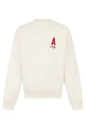 AUTRY Cotton Sweatshirt With Printed Logo - White