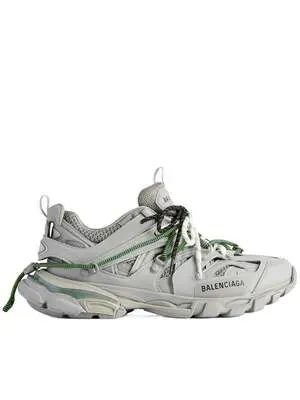 Balenciaga Track Trail Laces Panelled Low-top Sneaker - Greyyellow