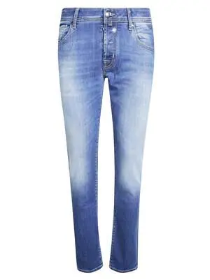 Jacob Cohen Nick Slim Fit Pants With 5-pocket Styling - Blu