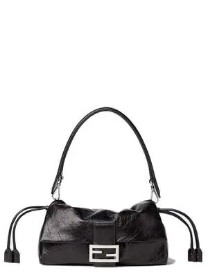 Fendi Mini Leather Shoulder Bag - Nero