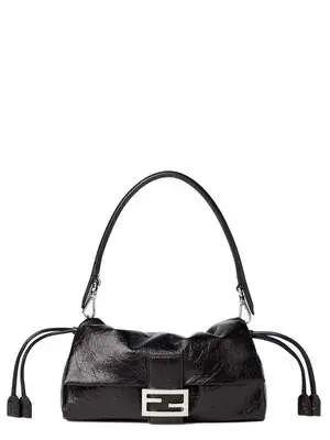 Fendi Mini Leather Shoulder Bag - Nero