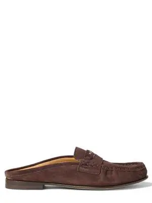 Fendi Leather Logo Band Mules