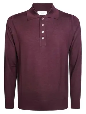 PAOLO PECORA Sweater Cardigan With Timeless Warmth - Rosso