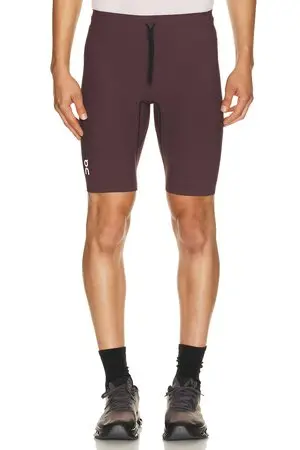 On Zero Half Tights In Purple - Urchin