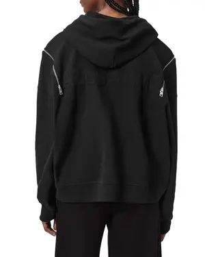 ALLSAINTS Ciara Cropped Hoodie - Black