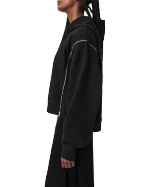 ALLSAINTS Ciara Cropped Hoodie - Black