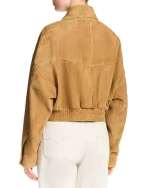 Versace Suede Cropped Jacket