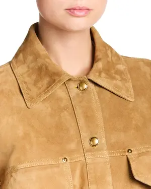 Versace Suede Cropped Jacket