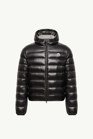 Moncler Forzo Hooded Packable Short Down Jacket - Black