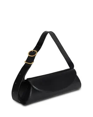 JIL SANDER Cannolo Small Leather Handbag - Black