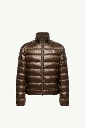 Moncler Sergesta Packable Short Down Jacket - Brown