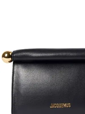 Jacquemus Le Sac Rond Carre Leather Clutch