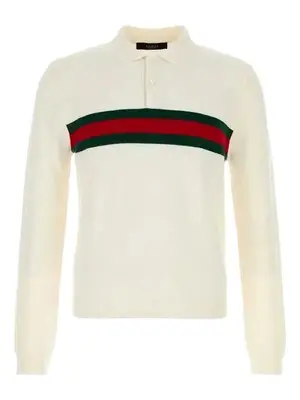 Gucci Cashmere Polo Shirt - White