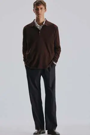 THE ROW Tami Pant - Dark Navy
