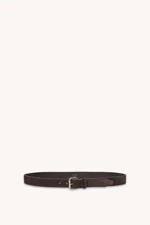 THE ROW Geo Belt - Dark Brown
