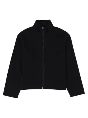 Our Legacy Felpa "shrunken" Con Zip - Black