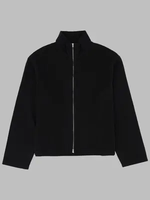 Our Legacy Felpa "shrunken" Con Zip - Black