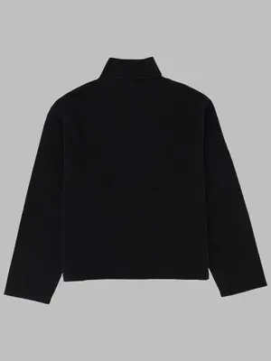 Our Legacy Felpa "shrunken" Con Zip - Black