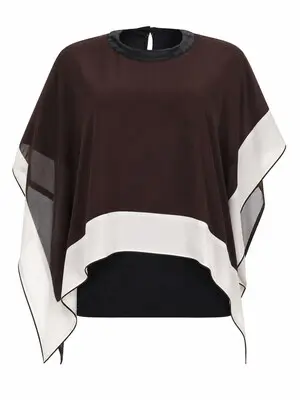 Sacai Cappa In Jersey - Brown
