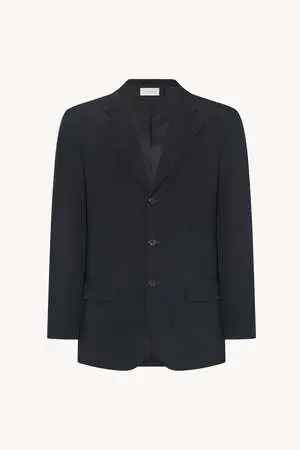 THE ROW Wren Pinstriped Wool Single-breasted Jacket