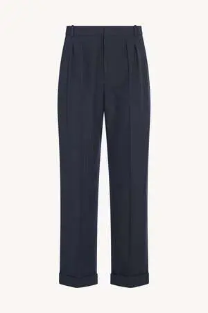 THE ROW Tavel Pant - Midnight Blue