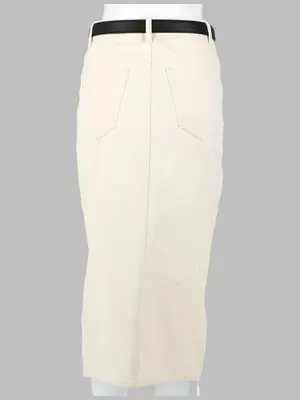 SELF-PORTRAIT Midi Skirt With Button Details