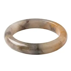 SEREE Playground Marbled Gemstone Bangle - Yellow