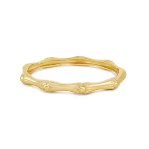 SHYMI Bamboo-inspired Statement Bangle - Gold
