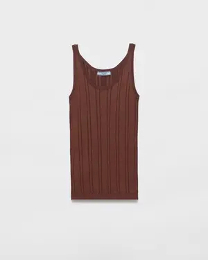 Prada Cotton Top - Tobacco