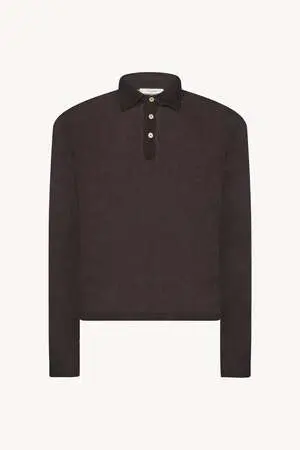 THE ROW Reyes Top - Dark Brown