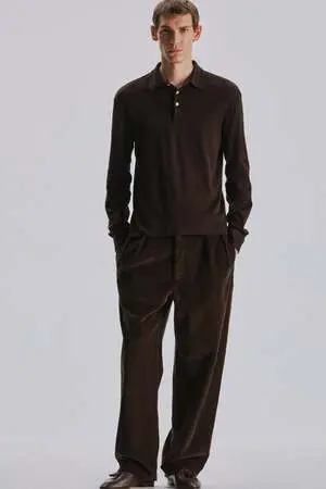 THE ROW Reyes Top - Dark Brown