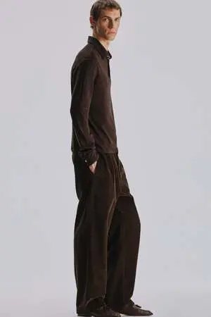 THE ROW Reyes Top - Dark Brown
