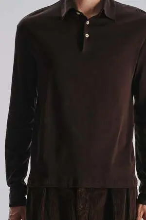 THE ROW Reyes Top - Dark Brown